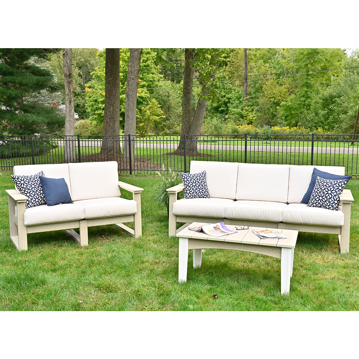 Lanai Deep Seating Polymer Sofa and Loveseat Set | LuxCraft at ForPatio.com