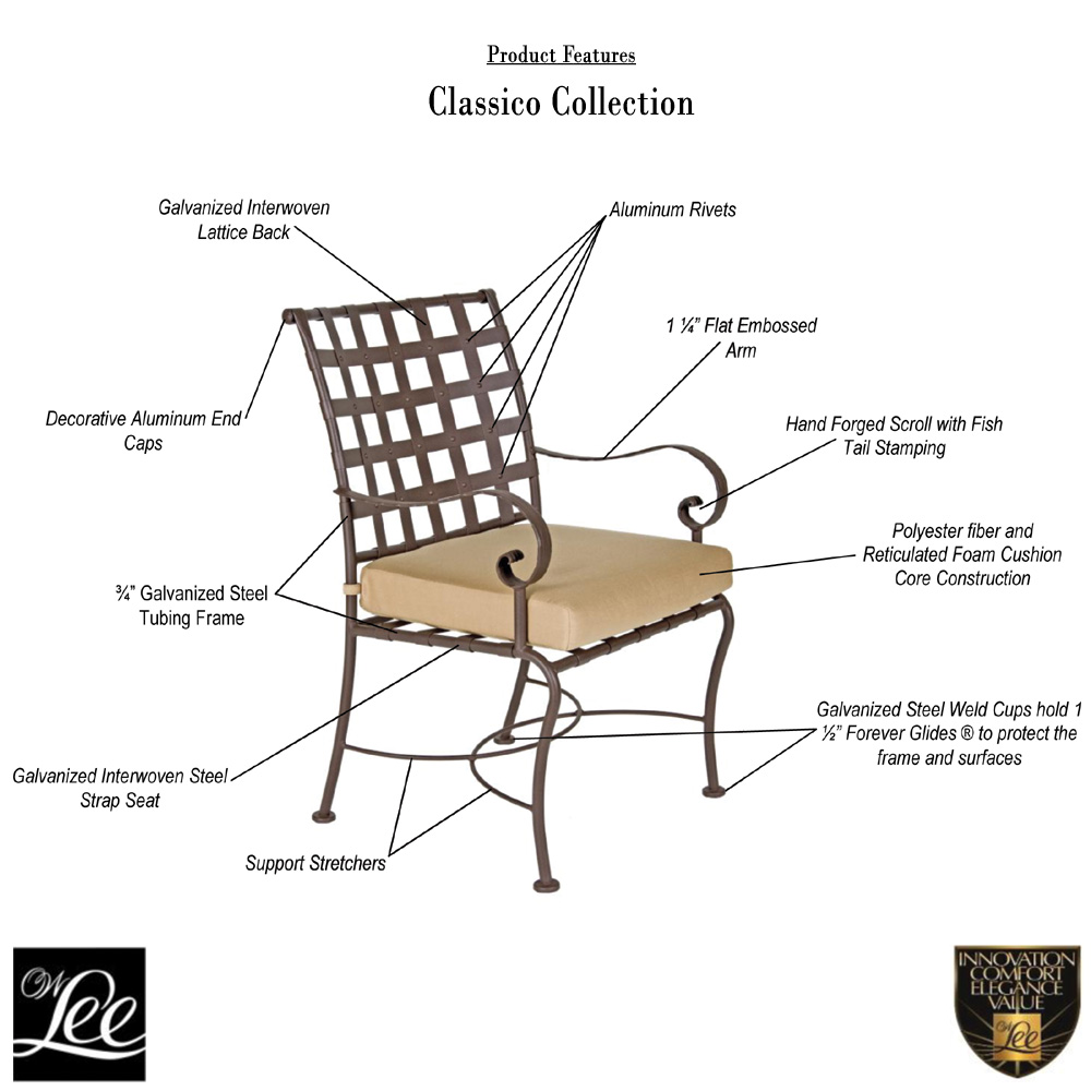 Classico-W 6 Piece Patio Set | OW Lee at ForPatio.com