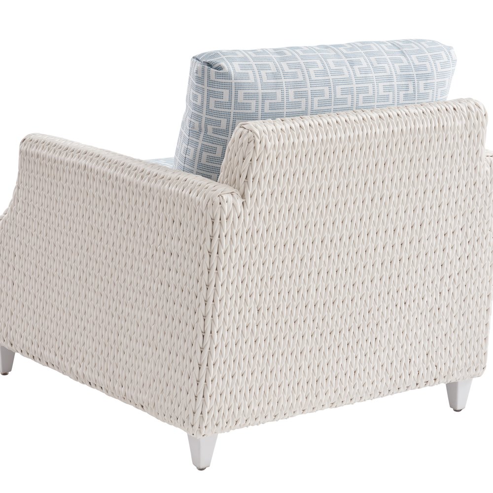 Ocean Breeze White Wicker Lounge Chair | Tommy Bahama at ForPatio.com
